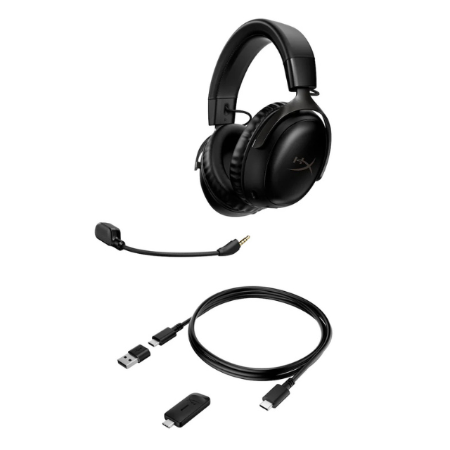 HyperX Cloud III Wireless headset para Gaming - Negro | Baja PC